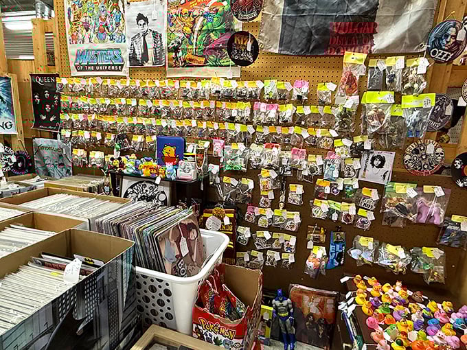 Rock band memorabilia heaven! From Queen to comic book characters, this booth is where pop culture of yesteryear comes to find new admirers.