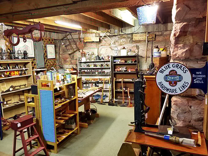 The hardware section: where modern men discover tools their grandfathers used and suddenly feel slightly inadequate.