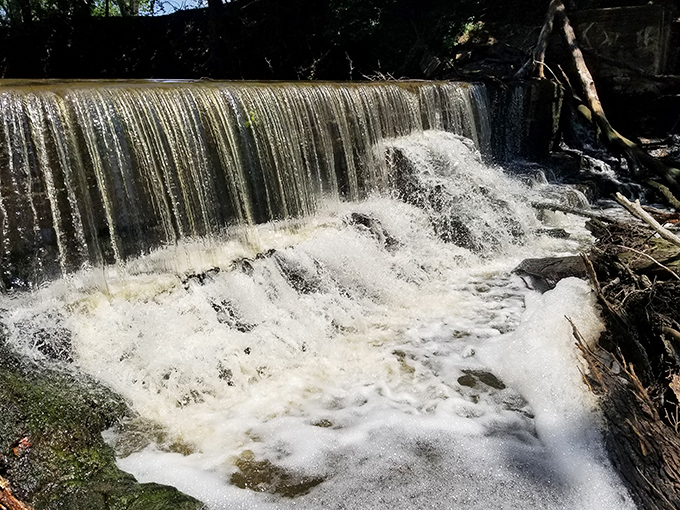 This cascading waterfall offers a surprising moment of zen in prairie country. Nature's white noise machine works better than anything you'll find on your smartphone.