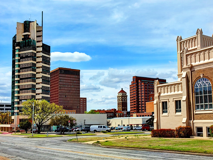 Bartlesville's skyline &ndash; where oil money built a prairie town with metropolitan ambitions and surprising architectural flair.