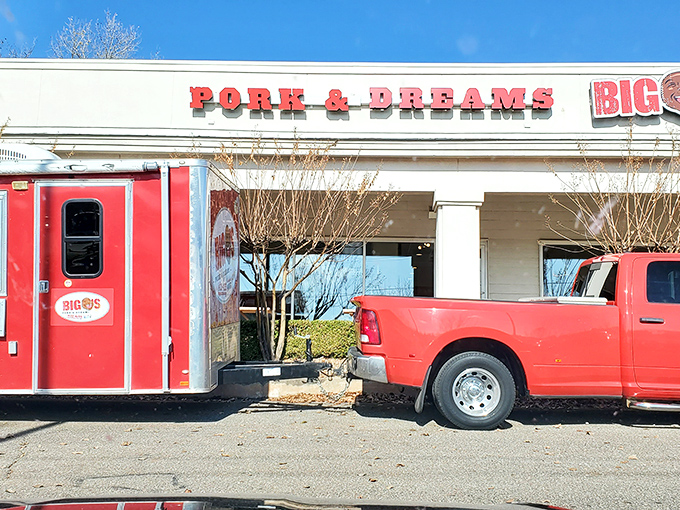  "Pork & Dreams" isn't just clever wordplay&mdash;it's truth in advertising for a place where barbecue fantasies become delicious reality.