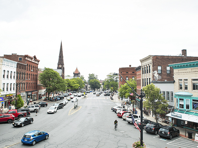 Deerfield's historic main street seems frozen in time, each colonial home more photogenic than the last.