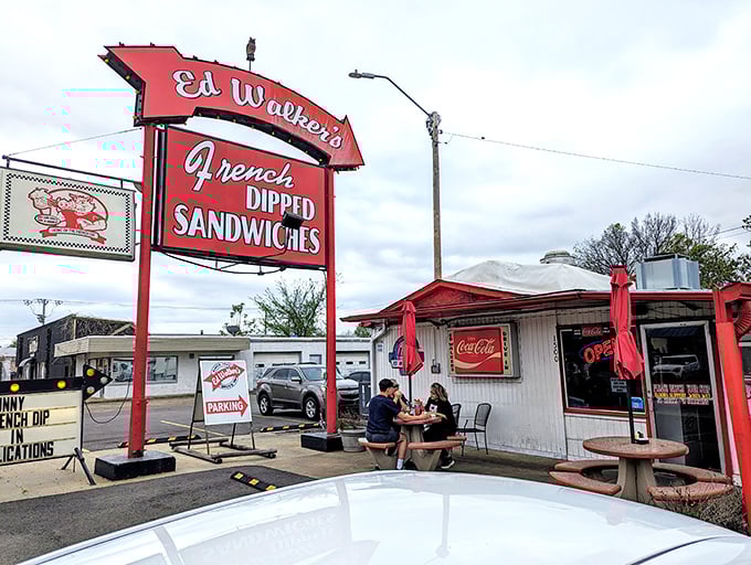 Ed Walker's iconic sign has been directing hungry Fort Smith residents to French dip heaven since before Instagram could make food famous.
