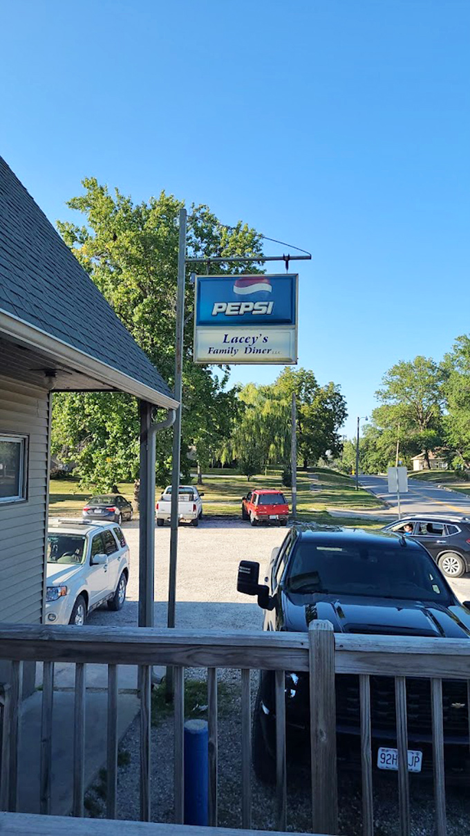 That Pepsi sign has been beckoning hungry travelers like a blue lighthouse in a sea of chain restaurants.