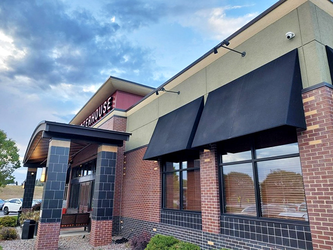 PORTERHOUSE's elegant exterior hints at the seafood sophistication waiting inside. Lakeville's answer to coastal dining!