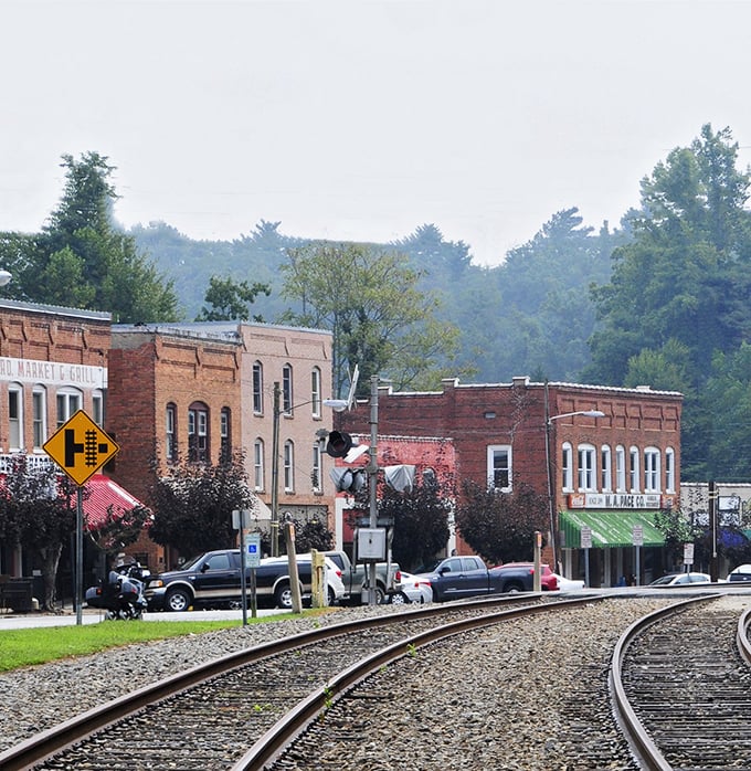 Lake Lure's pristine waters reflect mountain majesty, creating nature's perfect mirror for your Instagram pleasure.