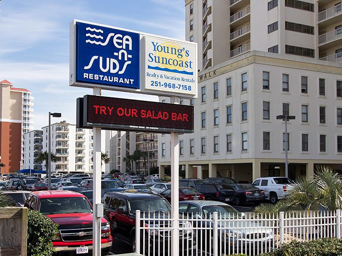 Sea N Suds' weathered deck overlooking the Gulf is where time slows down and seafood tastes exactly as the ocean intended.
