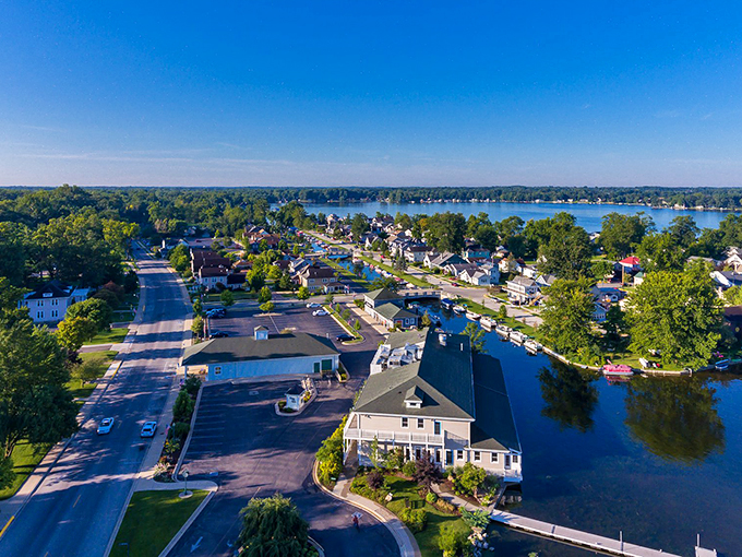 Winona Lake: Waterfront living at its most idyllic—where boats become extensions of front yards and neighbors wave from kayaks instead of driveways.