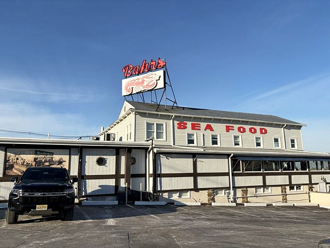 The "SEA FOOD" sign at Bahrs might be the most honest advertising in New Jersey &ndash; exactly what you want, exactly how you want it.