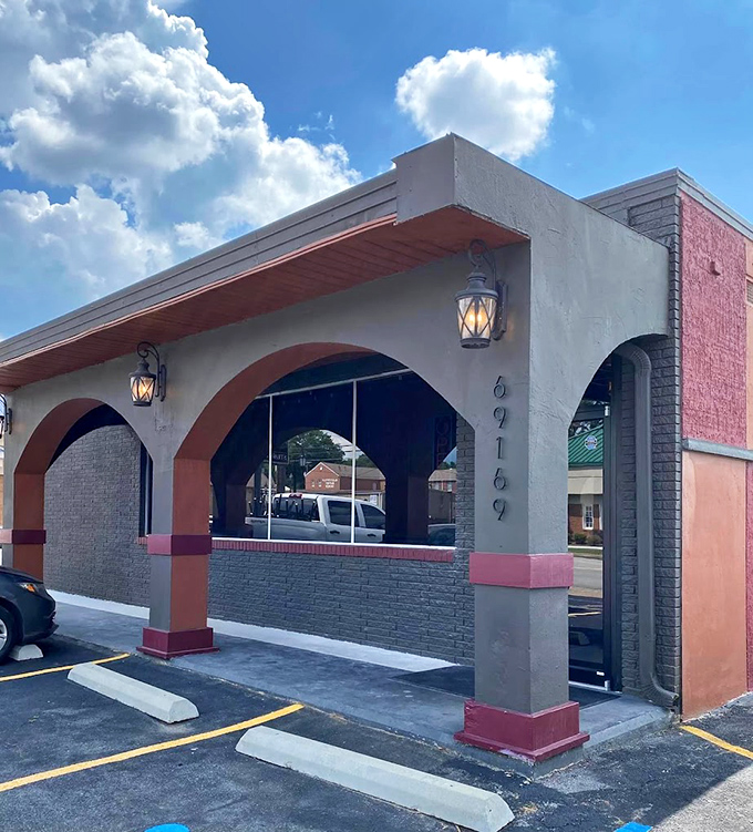 Fuego Steakhouse: The architectural equivalent of a poker face &ndash; revealing nothing of the flavor explosions waiting just beyond those modest doors.