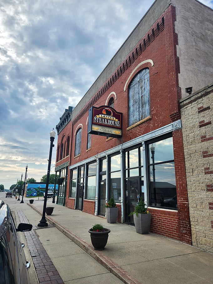 Lantz's Steakhouse occupies a slice of Nebraska history, where brick and mortar have witnessed countless perfect medium-rares.