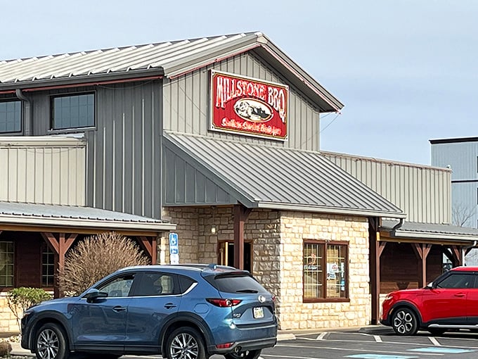The parking lot at Millstone fills early &ndash; locals know that barbecue this good requires strategic planning.