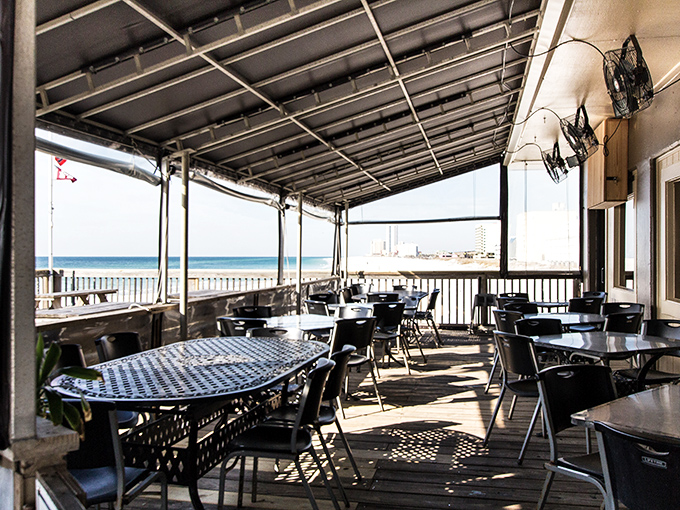 Dining at Sea N Suds' oceanfront tables feels like you've been invited to the most exclusive seafood party&mdash;where the dress code is strictly casual.