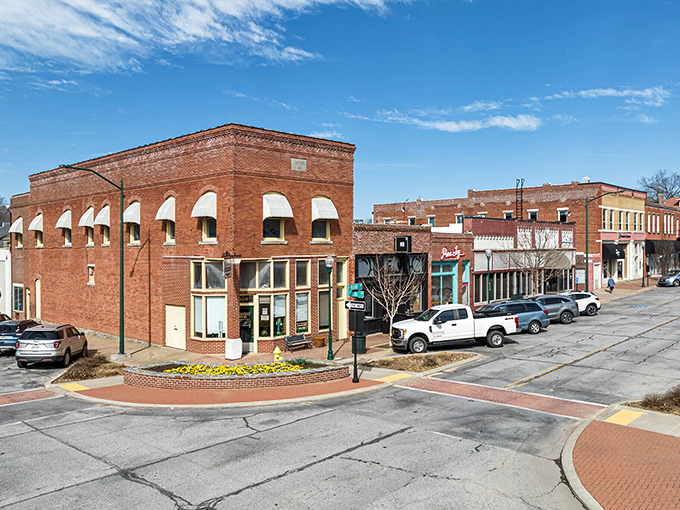 Brick-lined Broadway Street in Siloam Springs offers small-town perfection that Hallmark movie directors would fight over.