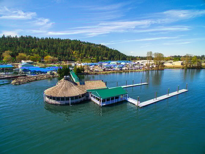 Floating gracefully on Lake Coeur d'Alene, The Cedars proves that sometimes the best seafood comes with a side of breathtaking views.