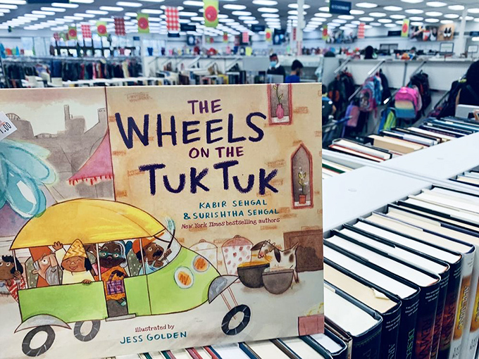 The checkout area: where thrifting victories are tallied and the thrill of the hunt is measured in savings.