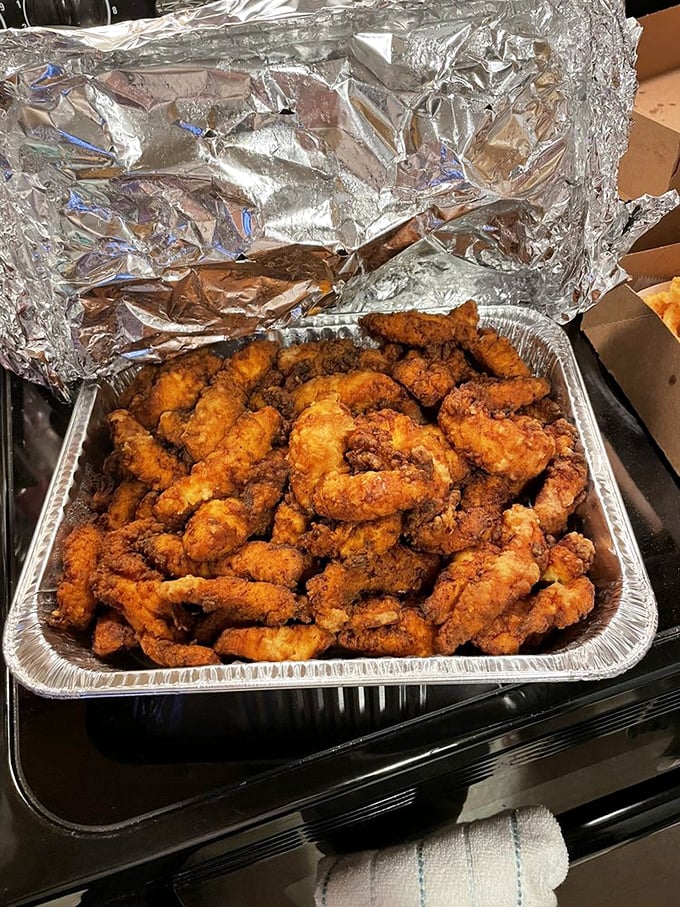 Enough chicken to feed a family or one very determined individual. No judgment here&mdash;we've all been there.