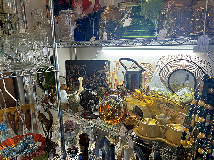 Where your grandmother's china goes to find new admirers. Every teacup and saucer holds untold stories of afternoon gossip sessions.