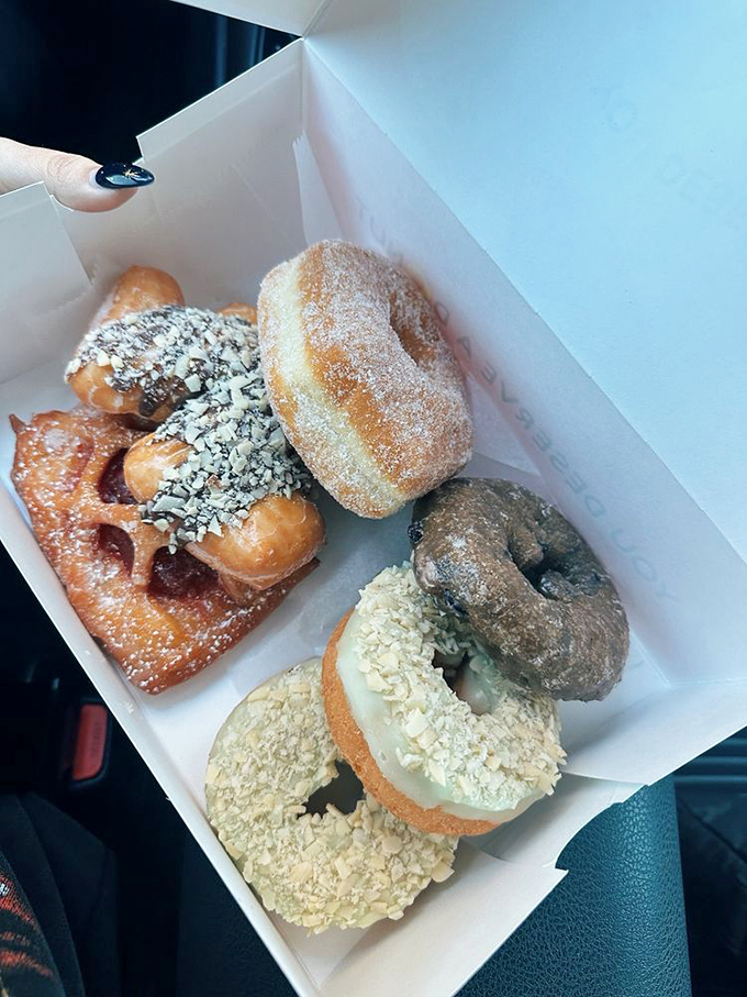 A treasure chest of varied delights. The assortment that makes decision-making the hardest part of your donut adventure.