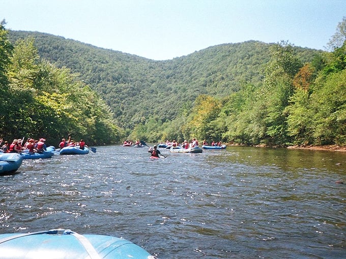 White water rafting on the Lehigh River offers front-row seats to nature's grandeur. Those mountains seem to stand at attention as you glide past.