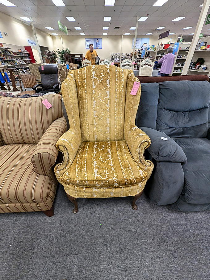 The "Ladies 50% OFF" sign isn't commenting on dating prospects&mdash;it's announcing serious savings on an endless sea of fashion finds.