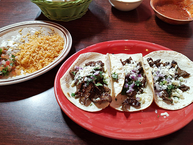 These street-style tacos don't need passports to transport you straight to Mexico City with every bite of perfectly seasoned steak.