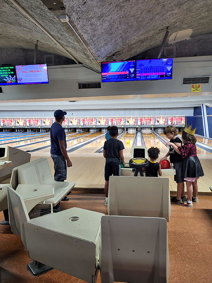 The beautiful chaos of family bowling night&mdash;where scorekeeping becomes optional and celebrating even the most wayward throws is mandatory.
