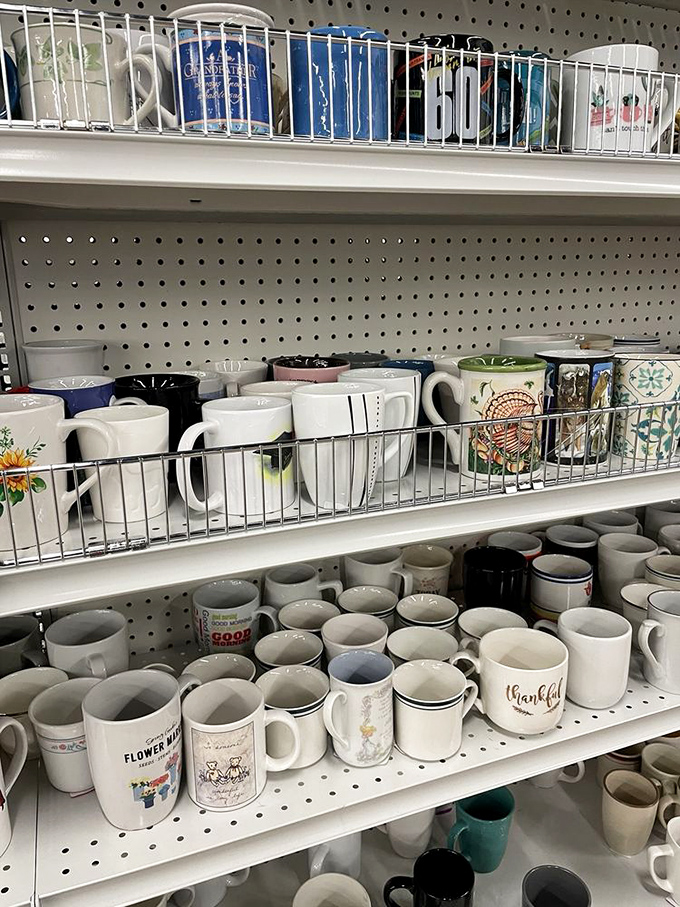 Mug heaven! From quirky slogans to elegant designs, these ceramic vessels tell stories of morning rituals from countless households.