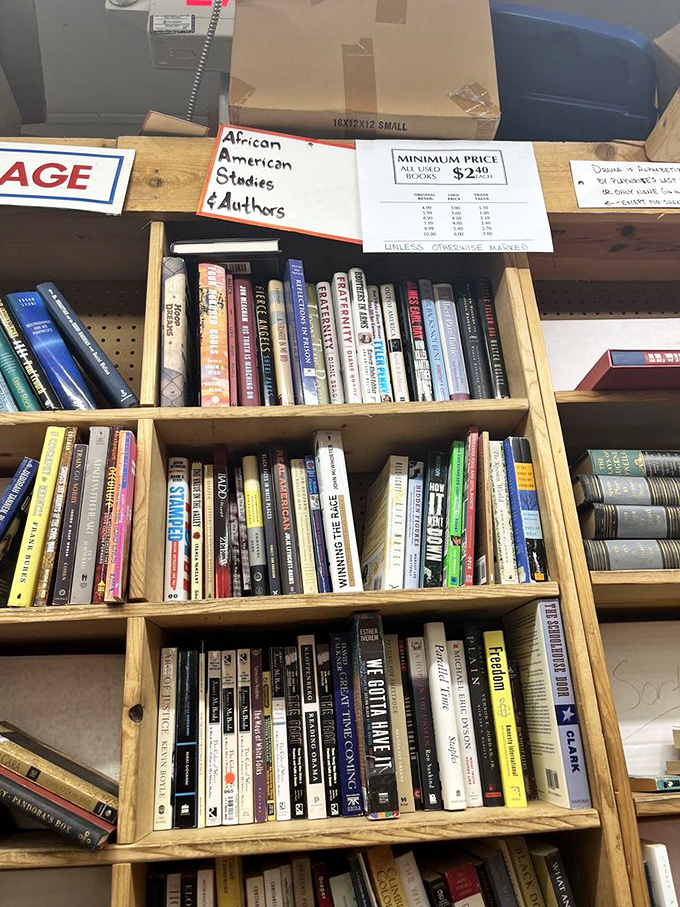 The African American Studies section offers perspectives that expand worlds beyond what's between the covers. Knowledge arranged alphabetically.