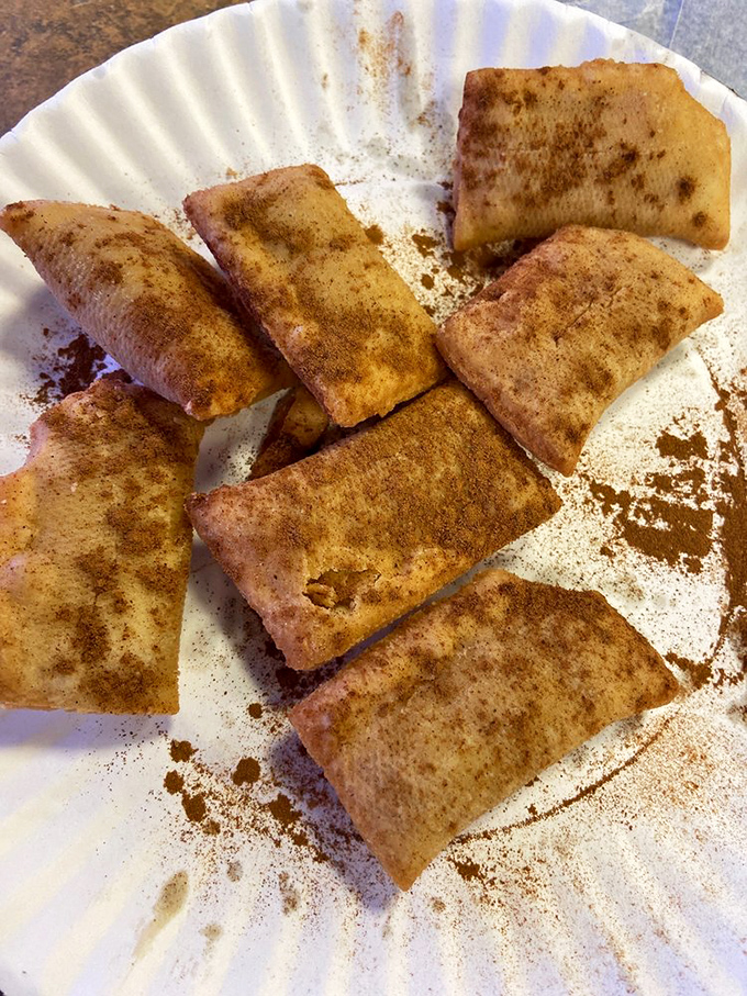 These golden-brown apple bites dusted with cinnamon are what happens when dessert meets state fair nostalgia. Sweet ending to a savory meal.