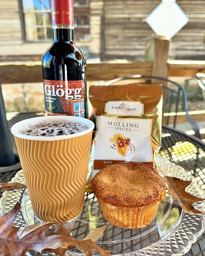 Nothing says "mountain living" quite like spiced muffins and hot Gl&ouml;gg. It's like a hug from a Scandinavian grandmother you never knew you had.