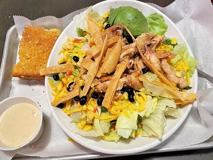 A salad that meat-lovers can proudly order. Those tortilla strips aren't just garnish&mdash;they're the crunch your life has been missing.