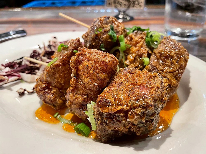 These aren't just chicken nuggets&mdash;they're flavor bombs waiting to detonate on your taste buds. The sauce adds the perfect finishing touch.