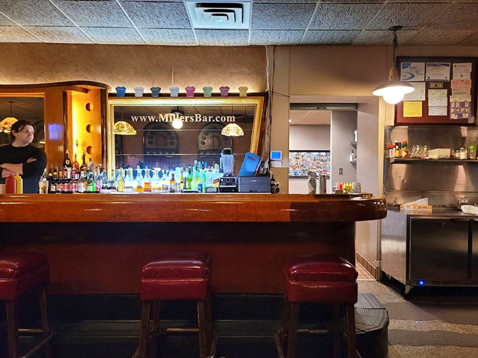 The bar where burger dreams come true &ndash; tell them what you ate, pay your bill, and join the ranks of Miller's honor system alumni.