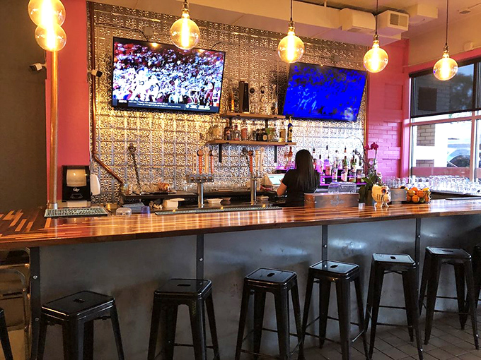 The bar at Órale isn't just serving drinks—it's creating liquid souvenirs of Mexico with every shake and stir.