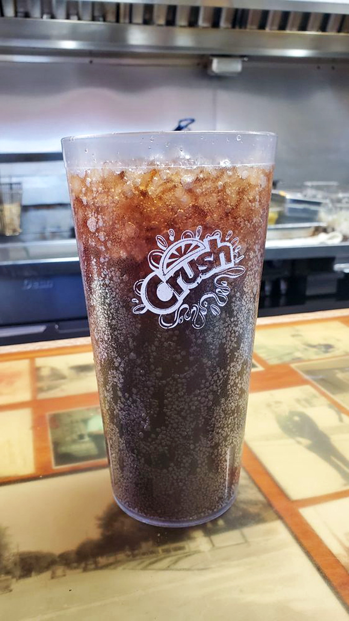 The perfect companion for burger bliss&mdash;an ice-cold soda that somehow tastes better in a classic diner cup than anywhere else on earth.