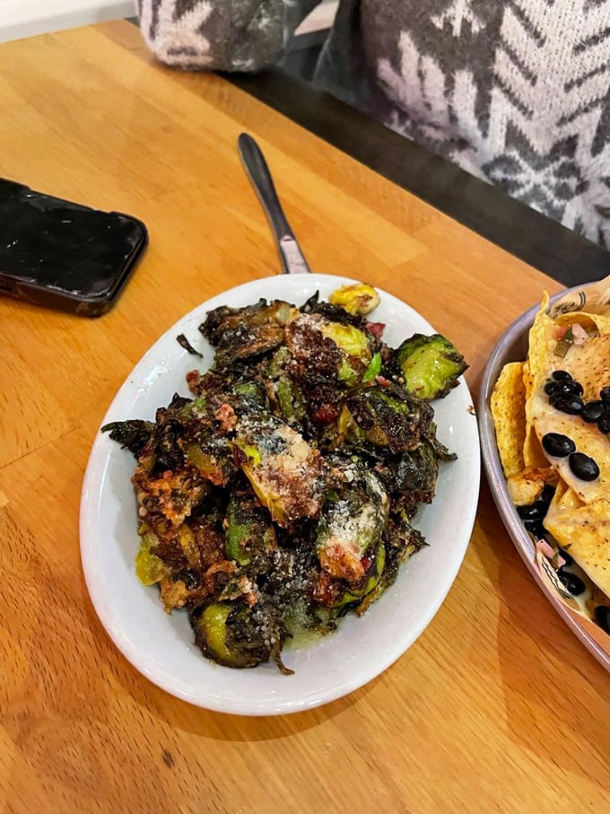 Brussels sprouts that had a glow-up&mdash;caramelized edges, crispy exteriors, and a dusting of parmesan that elevates them from childhood nightmares to adult cravings.