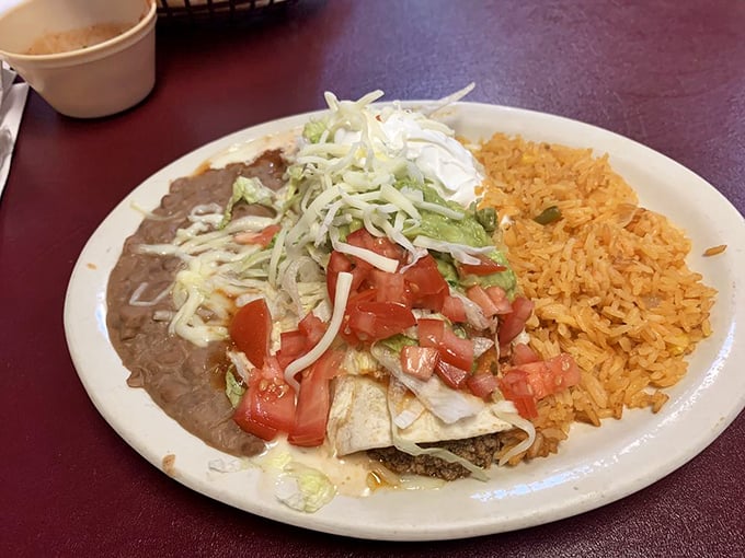 This isn't just a burrito&mdash;it's a masterclass in texture and flavor, wearing its toppings like medals of honor.