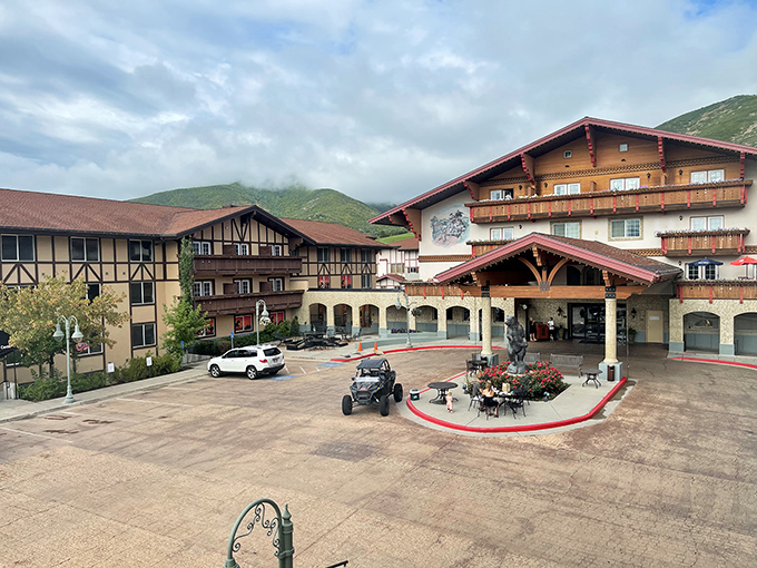 The Zermatt Resort: where Utah and Switzerland had a beautiful architectural baby that grew up to serve exceptional pastries.