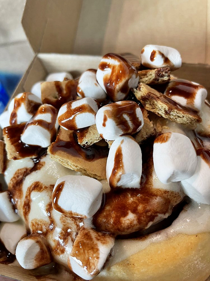 S'mores without the campfire smoke in your eyes. Those marshmallows aren't just toppings&mdash;they're pillowy clouds of nostalgia.