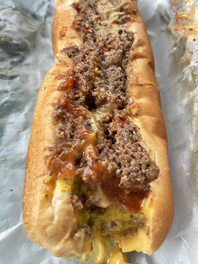 The chili dog&mdash;where Brooks' legendary beef chili transforms an already-good hot dog into something worth crossing town for.