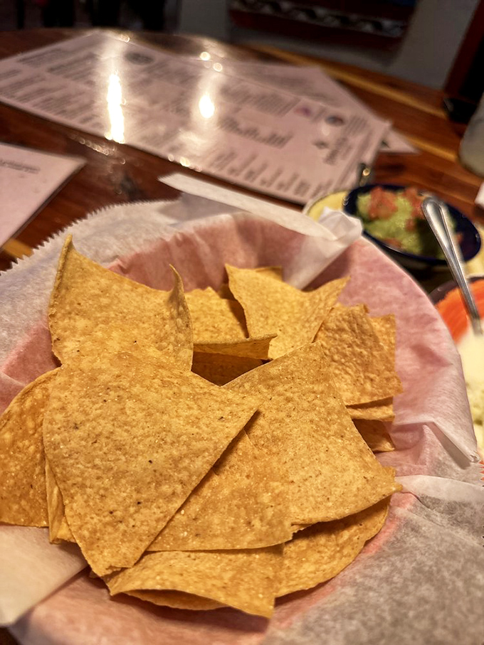 These aren't just chips – they're crispy golden tickets waiting to transport you to salsa paradise. Simple perfection.