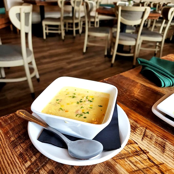 Clam chowder that doesn't need a New England zip code to prove its worth. Warm, comforting, and perfect for Kentucky's indecisive spring weather.