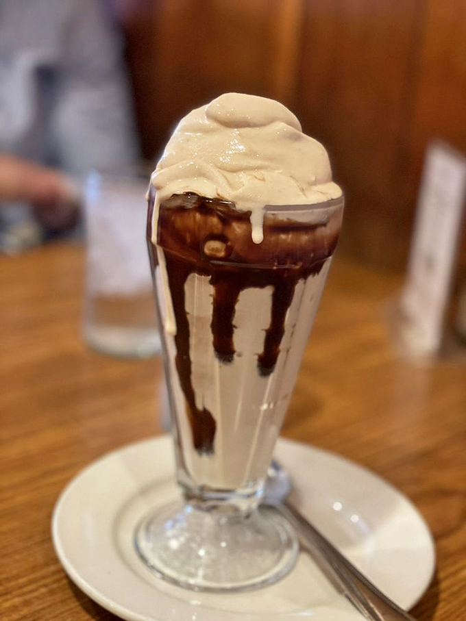 This chocolate shake isn't just thick&mdash;it's doing resistance training. Your straw will get a workout, but the chocolatey reward is worth every effort.