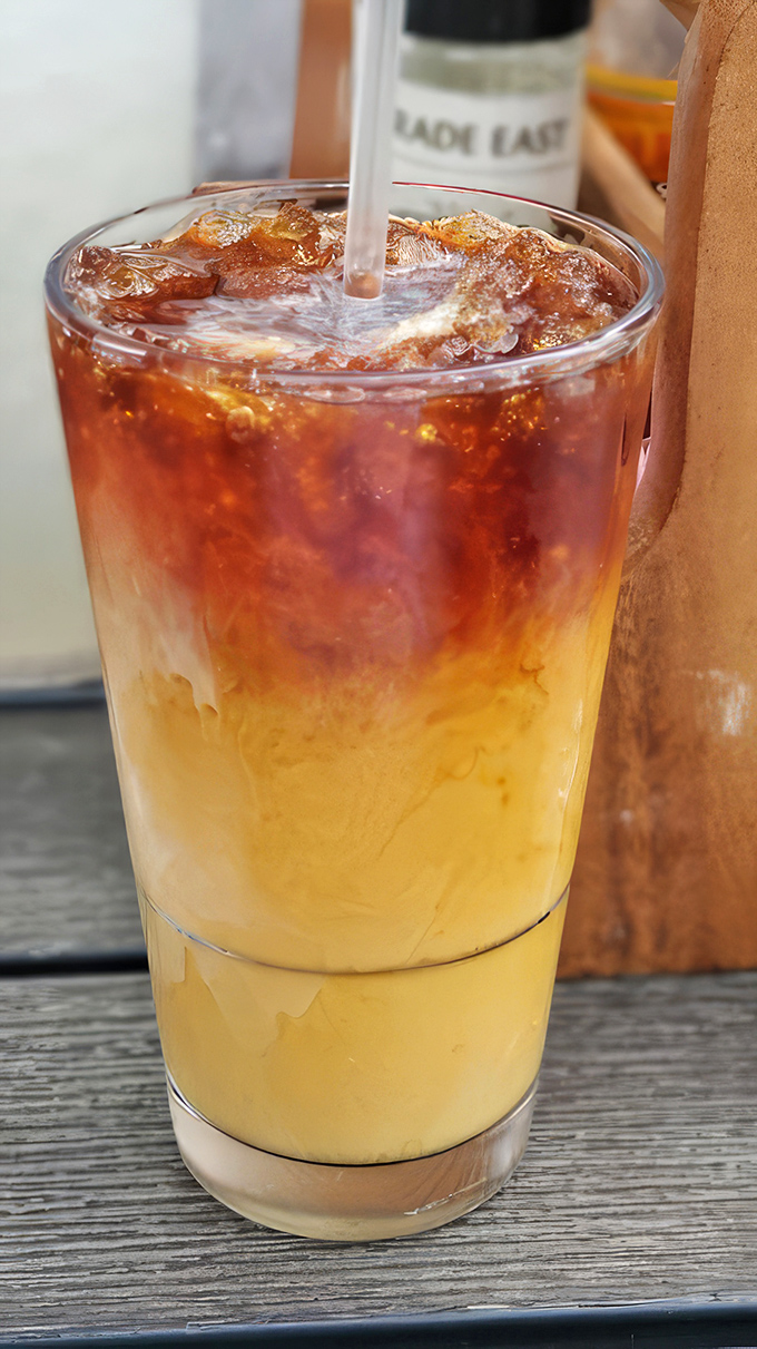 This layered cold brew isn't just coffee&mdash;it's morning motivation in a glass, with cream creating a sunrise effect worth waking up for.