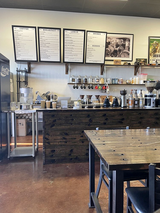 The coffee command center where barista magic happens. Like NASA for caffeine enthusiasts, but with better snacks.