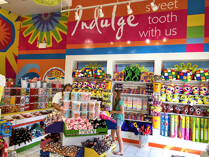 Young candy hunters on safari, tracking the elusive perfect treat through a jungle of options. The concentration is palpable.