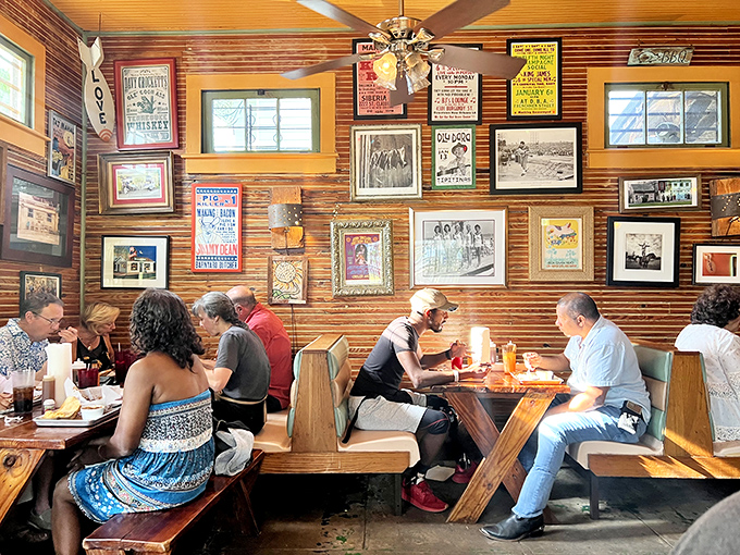 The wooden booths have witnessed countless barbecue epiphanies, while the photo-covered walls silently document The Joint's rise to New Orleans barbecue royalty.