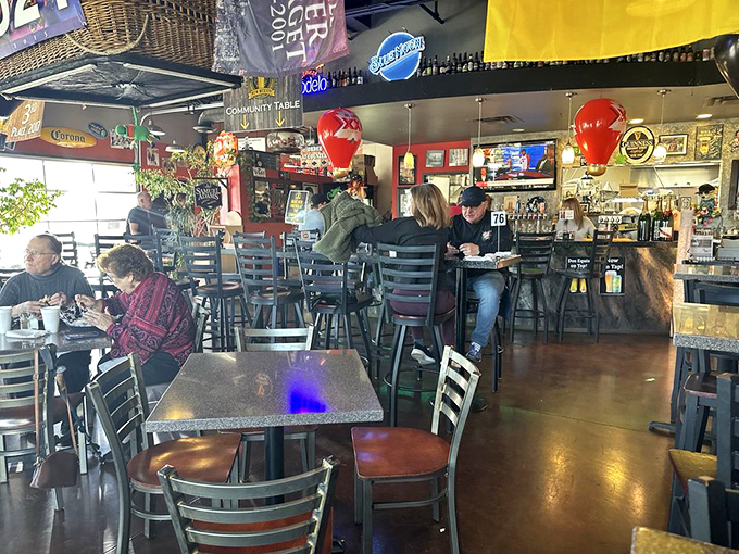 The dining area buzzes with the happy murmurs of people making memories over meals worth talking about later.