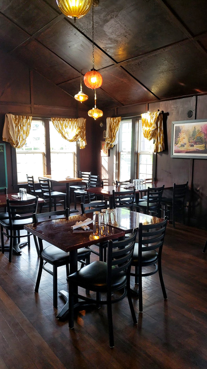 Pendant lights cast a warm glow over wooden tables where countless first dates, family celebrations, and "just because it's Tuesday" dinners have unfolded.